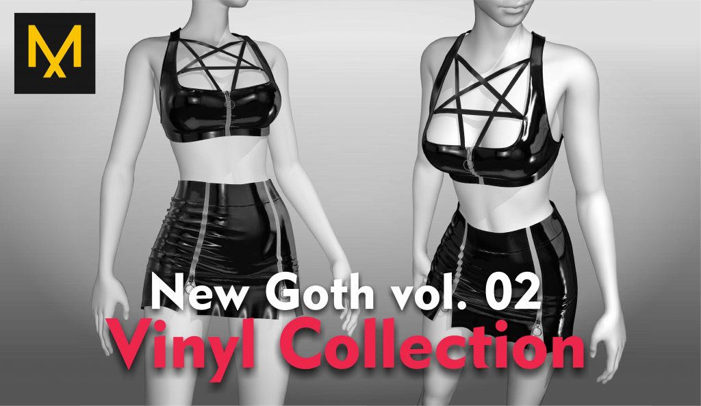 New Goth Outfit vol.02 – Vinyl Collecion – CG Wardrobe