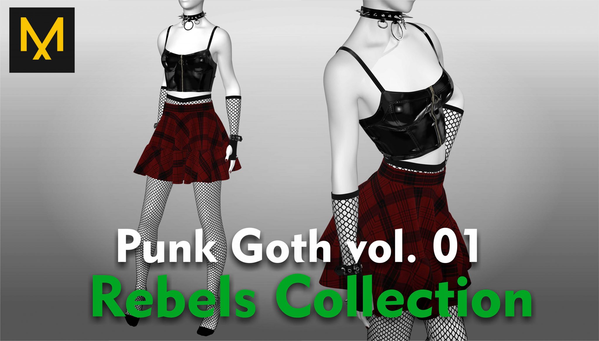 Punk Goth Outfit vol.1 – Rebels Collection – CG Wardrobe